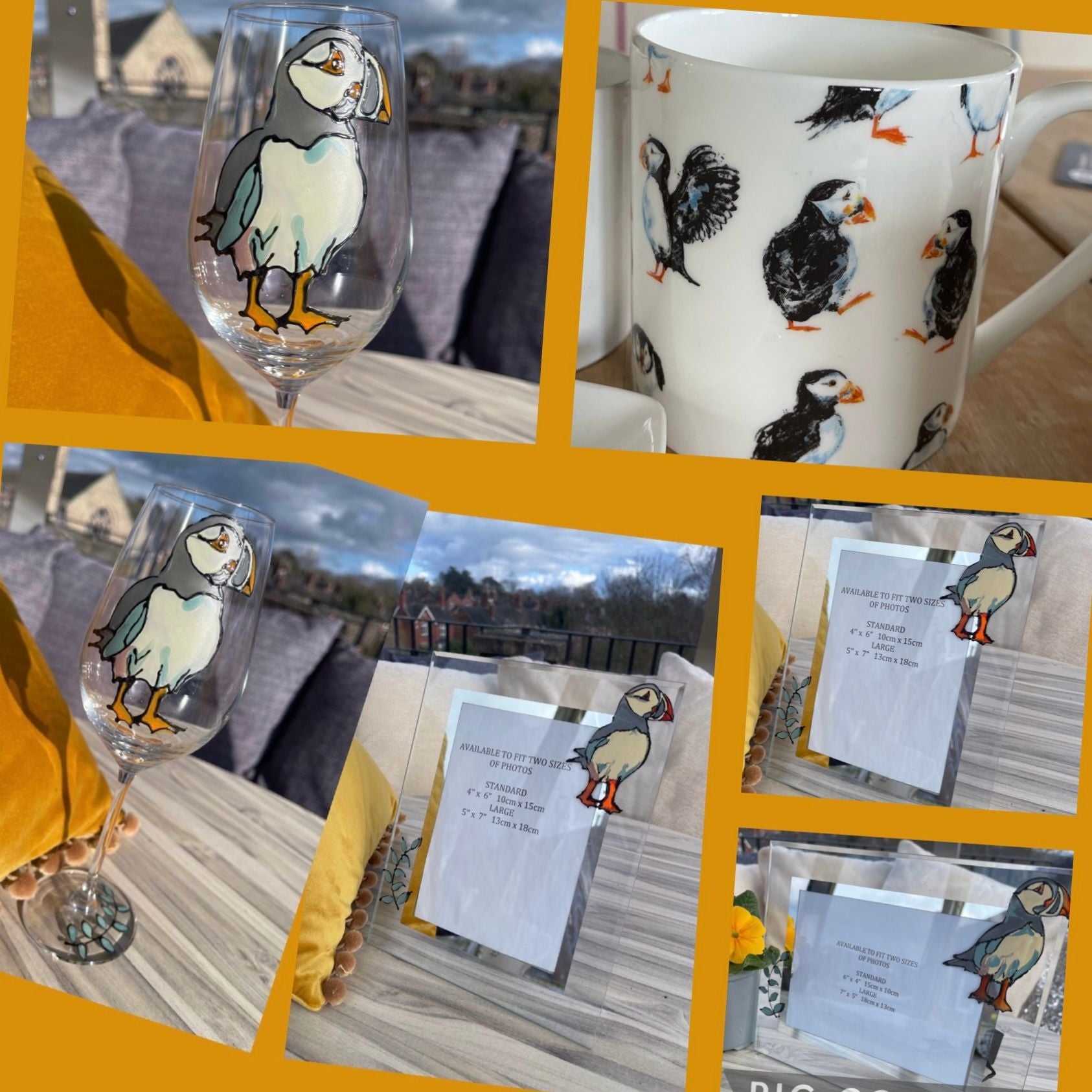 NEW HAND PAINTED PUFFIN DESIGN – dreamair.co.uk